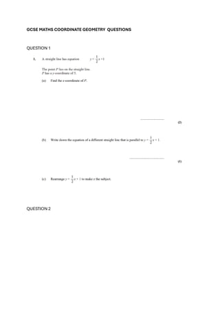 GCSE MATHS COORDINATE GEOMETRY QUESTIONS.pdf