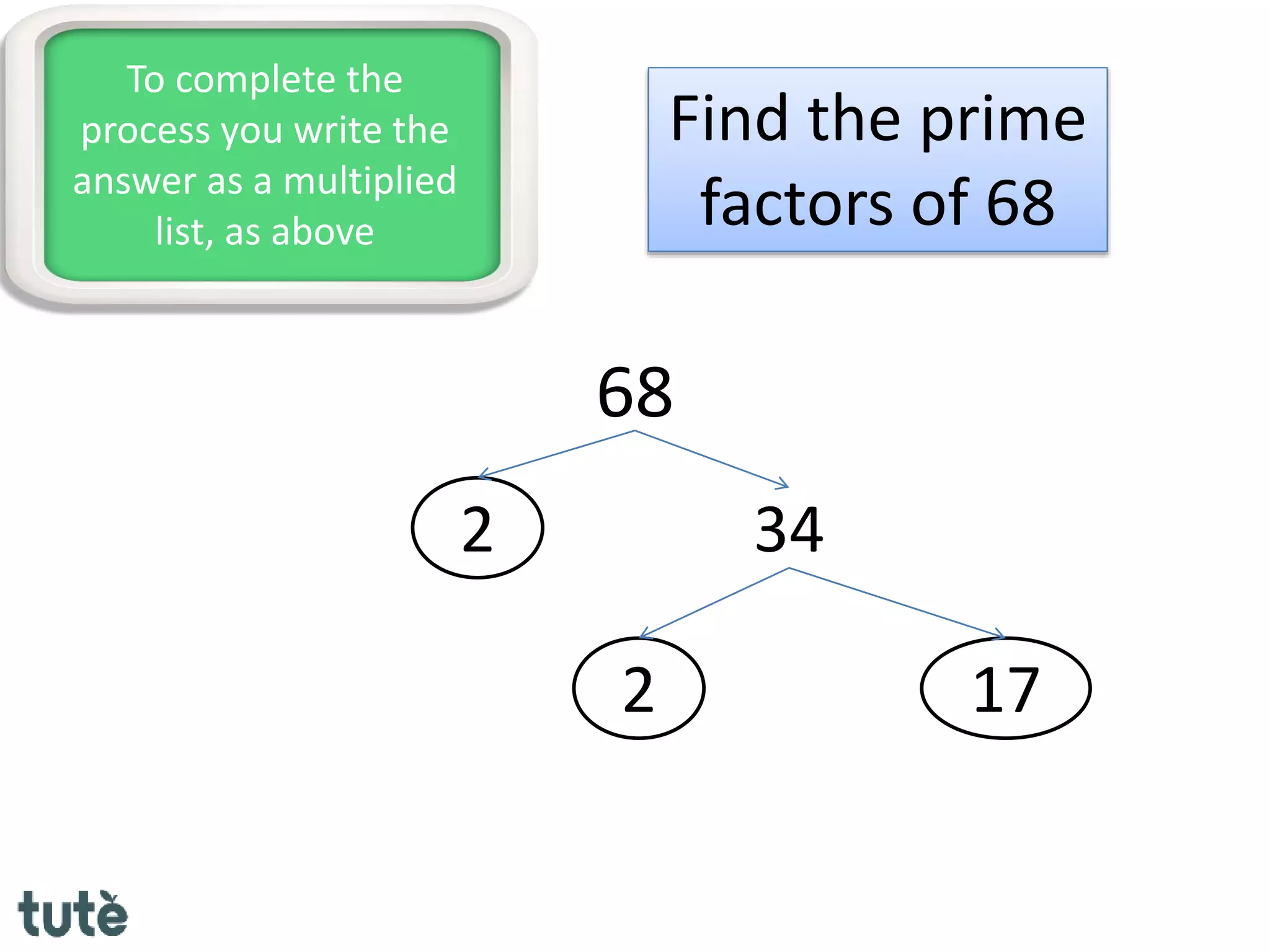 Gcse maths resources higher 01.1 primes number and prime index | PPTX ...