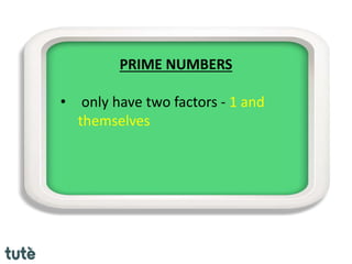 Gcse maths resources higher 01.1 primes number and prime index | PPTX ...