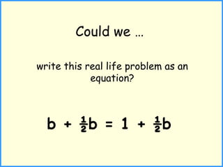 Solving equations using the balancing method | PPT