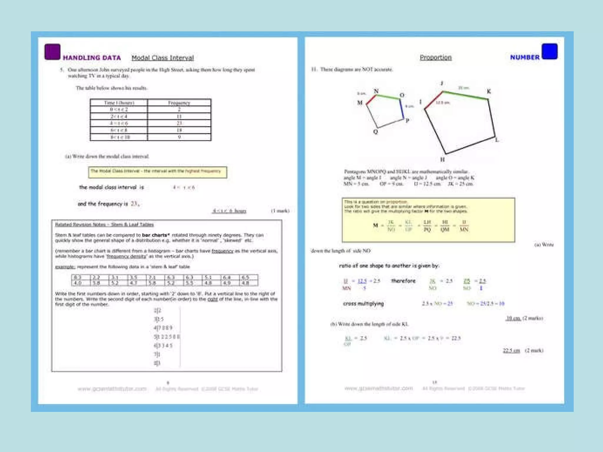 Exam Paper Revision Booklet 1a | PPT