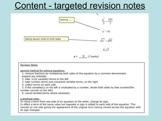 Exam Paper Revision Booklet 1a | PPT