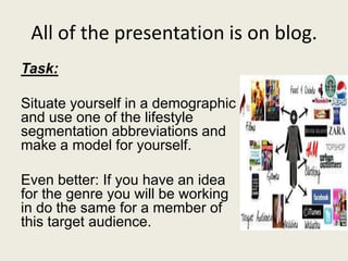 Gcse media audience profiling | PPTX