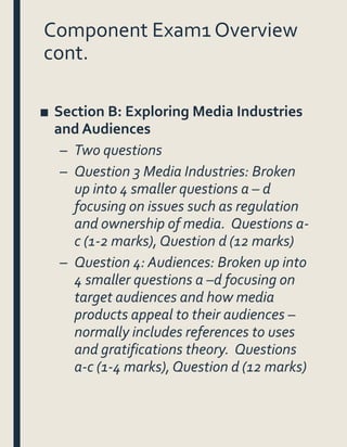 Gcse media studies revision november mock1 | PPTX
