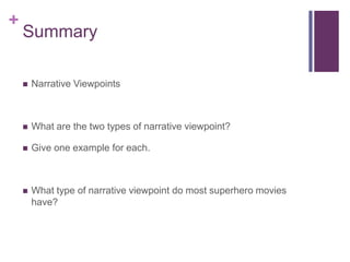 GCSE Narrative | PPTX | Documentary | Genres