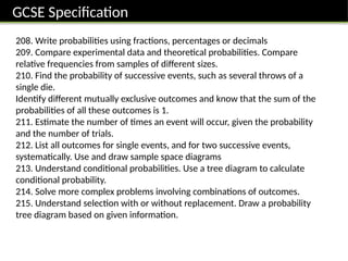 GCSE Probability powerpoint includes tree, venn and two way tables | PPTX