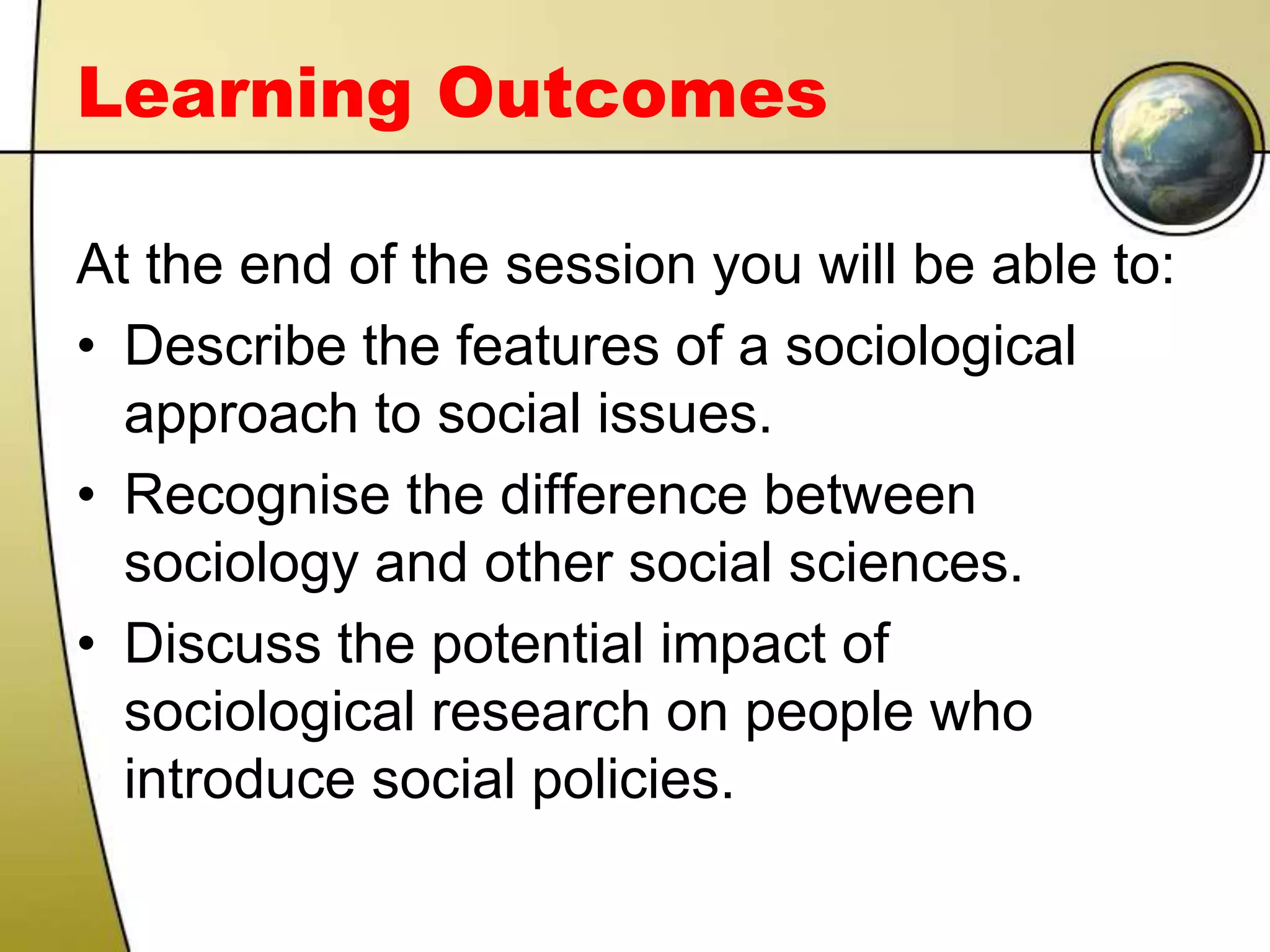 GCSE Sociology Introduction | PPTX
