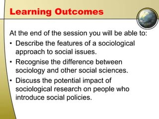 GCSE Sociology Introduction | PPTX