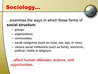 GCSE Sociology Introduction | PPTX