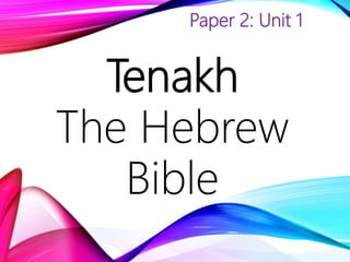 GCSE Judaism Keywords - Unit 1 | PPTX