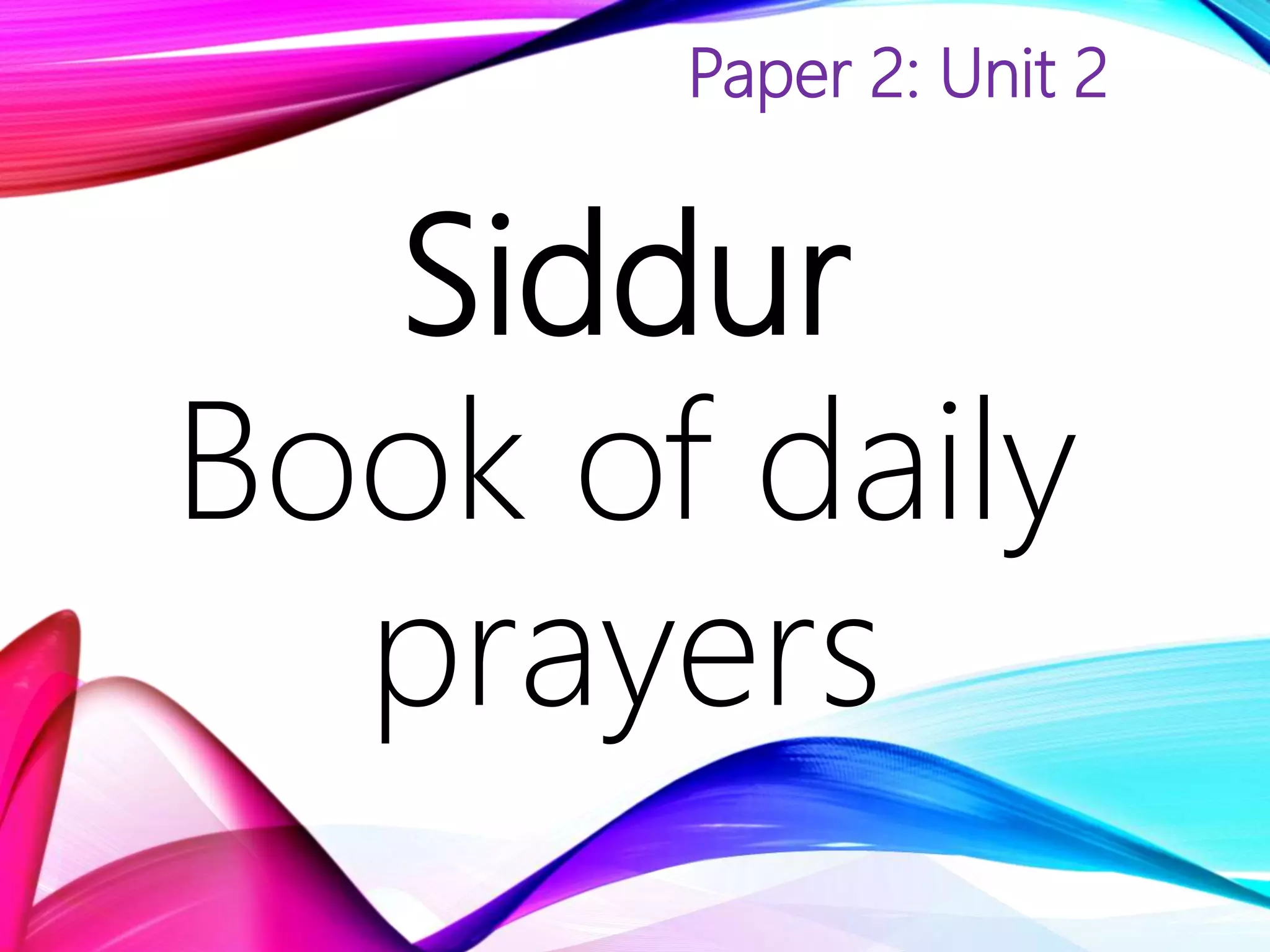 GCSE RE Paper 2 - Unit 2 - Judaism Keywords | PPT