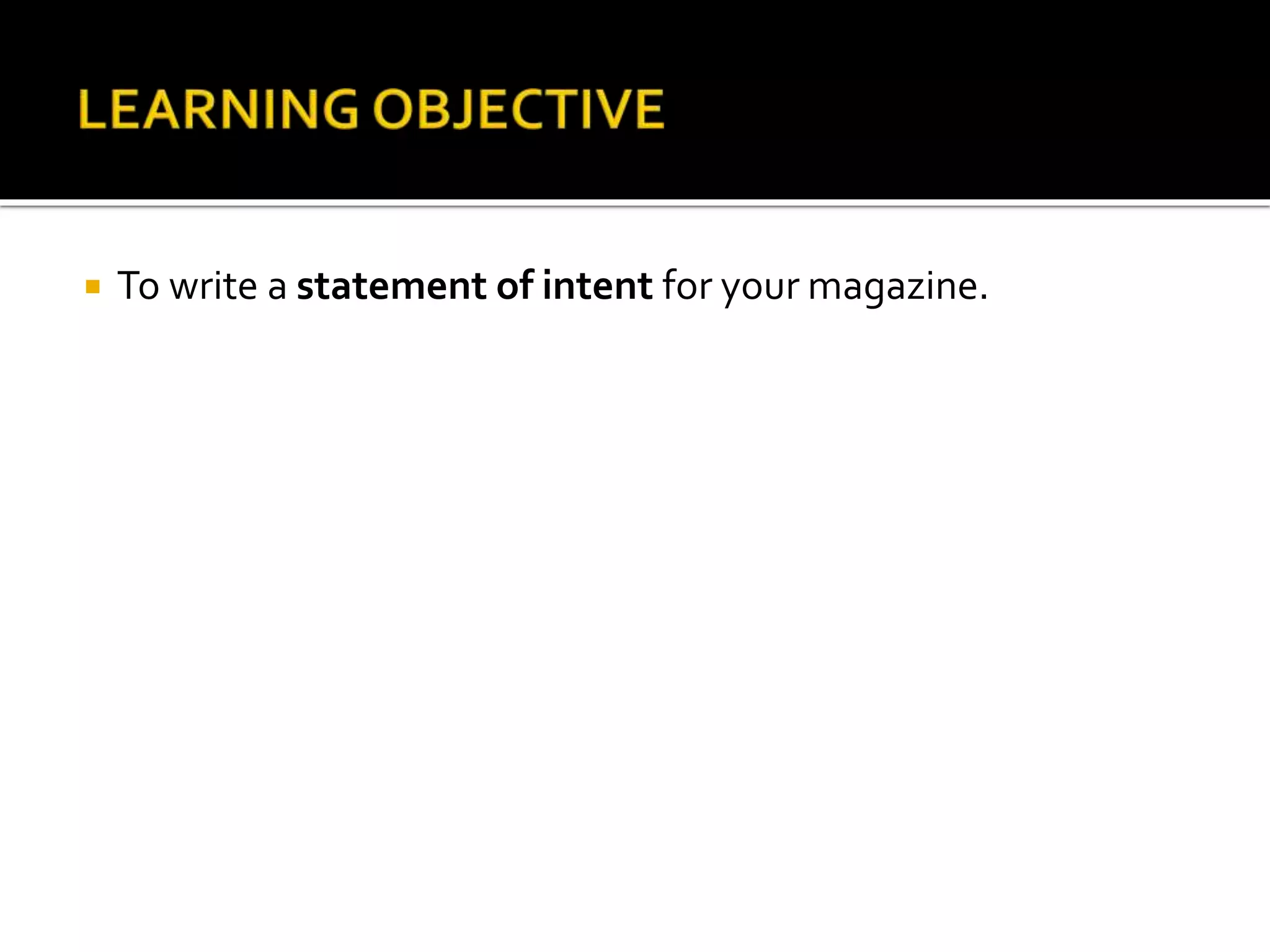 GCSE Statement of intent nea | PPTX