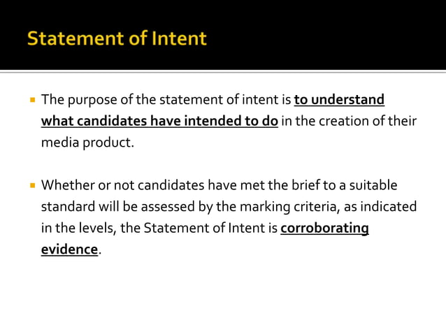 GCSE Statement of intent nea | PPTX