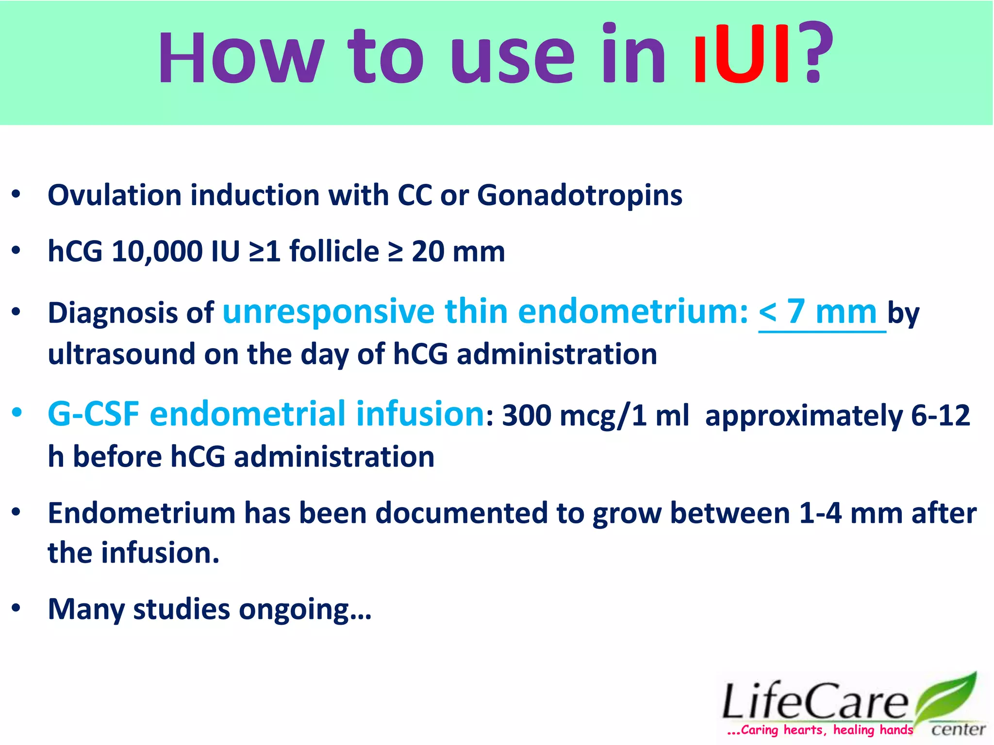 Thin Endometrium Granulocyte Colony Stimulating Factor (GCSF)- What ...