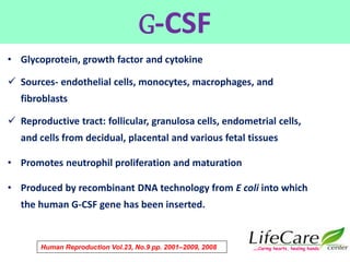 Thin Endometrium Granulocyte Colony Stimulating Factor (GCSF)- What ...