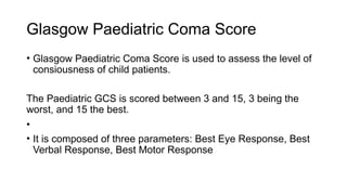 Glasgow Coma Scale & Injury Score by Dr. Fahad Ahmad (1).pptx