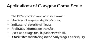 Glasgow Coma Scale & Injury Score by Dr. Fahad Ahmad (1).pptx