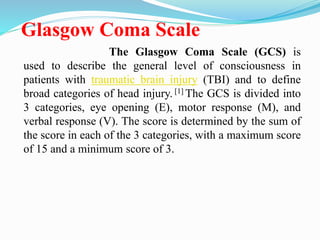 The Glasgow Coma Scale Gcs Pptx Powerpoint Images