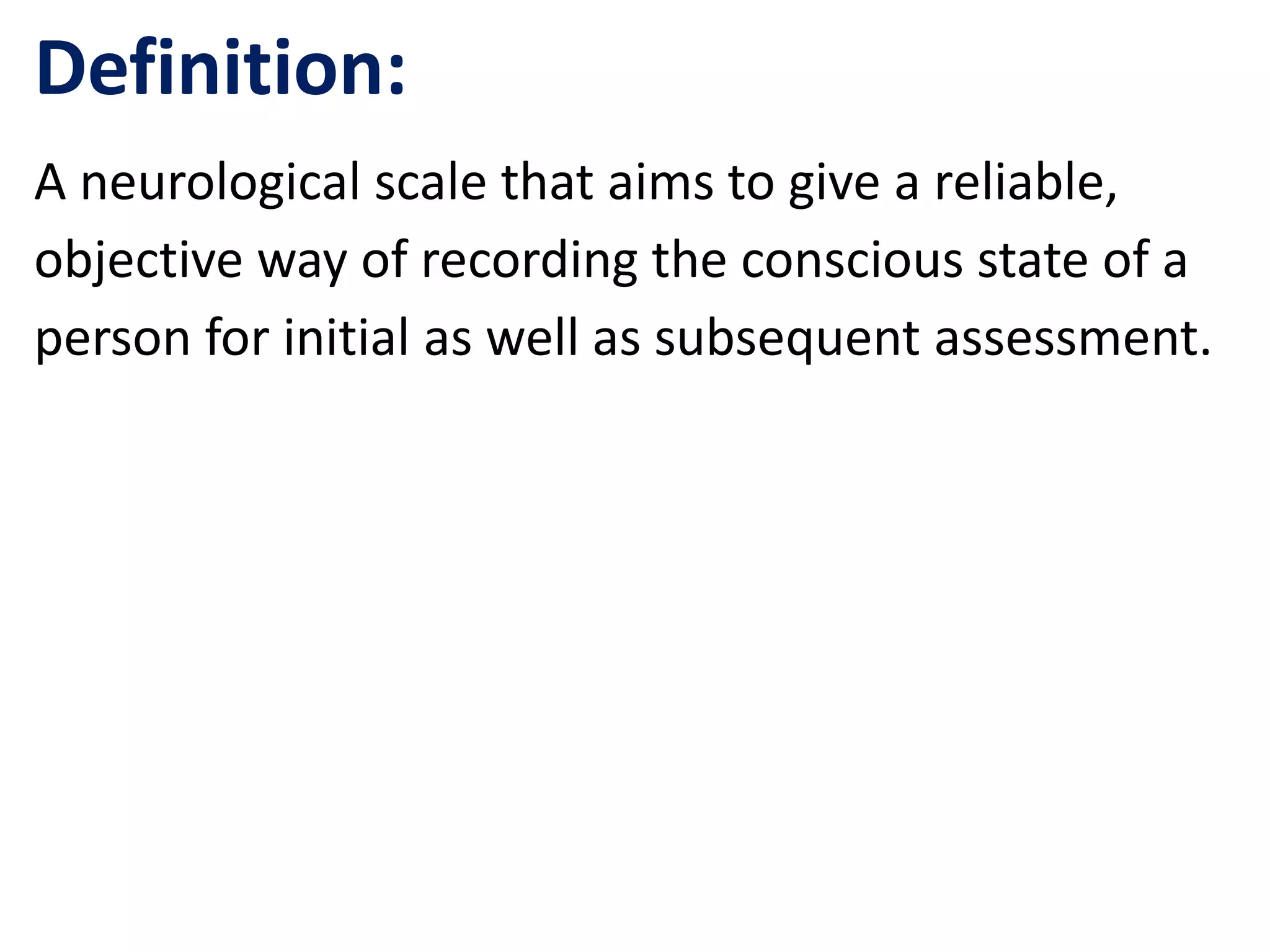 GLASSGOW COMA SCALE & REFLEXES | PPTX