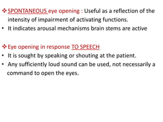 GLASSGOW COMA SCALE & REFLEXES | PPTX