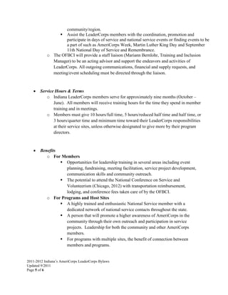 Gcsv2011 leader corps-megan fetter-bylaws final | PDF