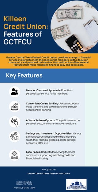 Killeen Credit Union: Features of GCTFCU | PDF