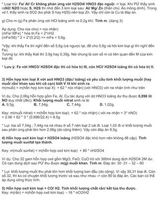 [Góc tổng hợp] kỹ năng lụi trắc nghiệm môn hóa học | DOCX