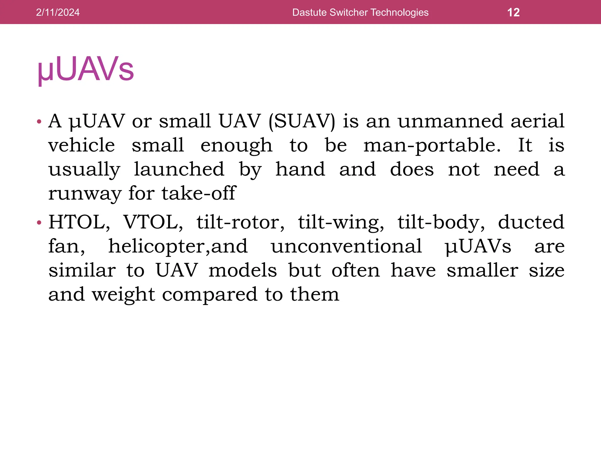 UAV CATEGORIES CLASSIFICATION, TYPES USES | PPTX