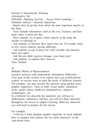 Gcu college of education lesson plan template section 1 lesso | DOCX