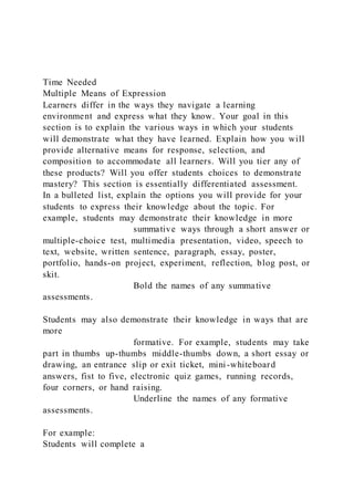 GCU College of EducationLESSON PLAN TEMPLATESection 1 Lesso | DOCX ...