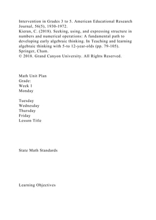 GCU College of EducationLESSON PLAN TEMPLATESection 1 Lesso.docx