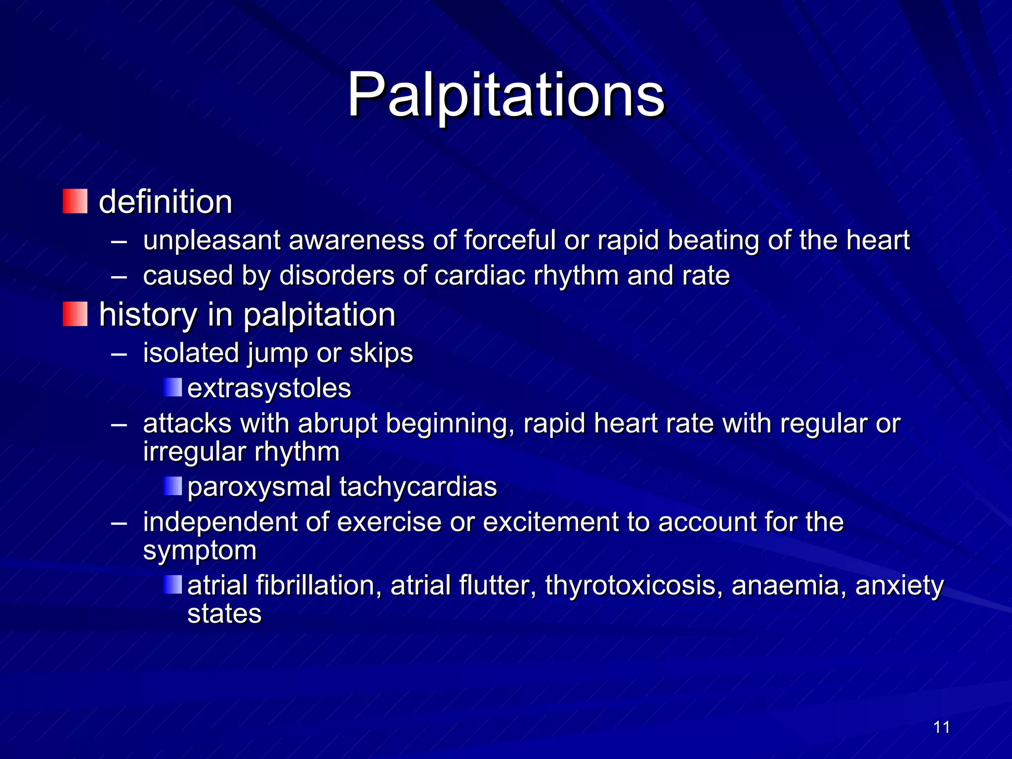 Symptoms Signs Investigations in Cardiovascular Diseases | PPT