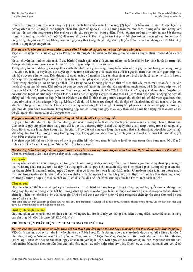 SUY THAI TRONG CHUYỂN DẠ | PDF