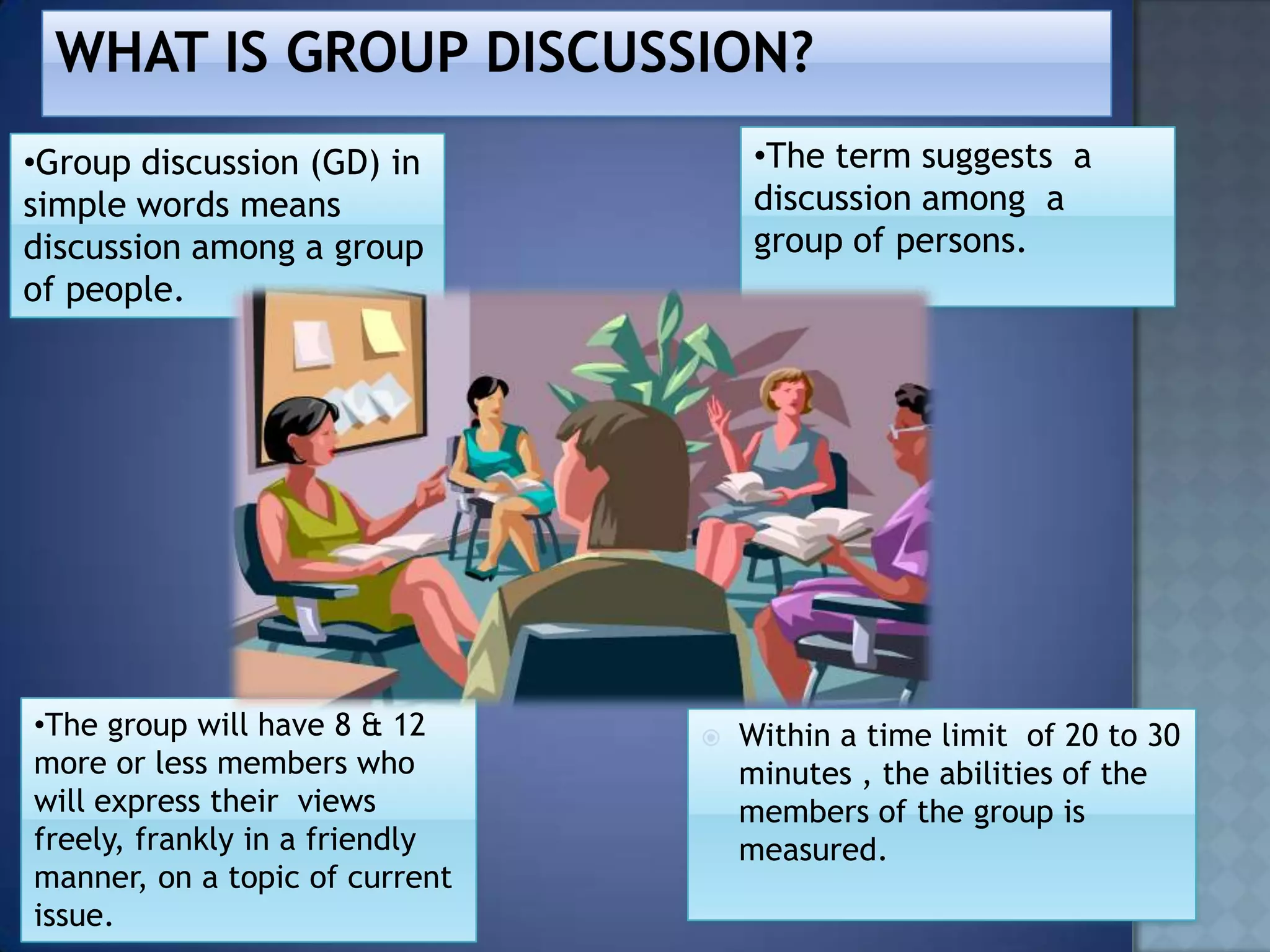 GROUP DISCUSSIONS ppt | PPT
