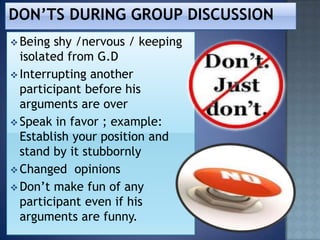 GROUP DISCUSSIONS ppt | PPT