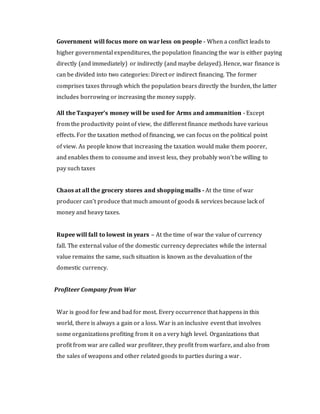 effect of war | DOCX