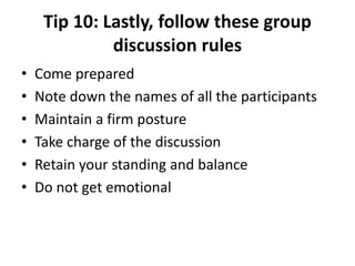 How to prepare for Group Discussion | PPT