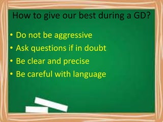 Group discussion English gujarat technology | PPT