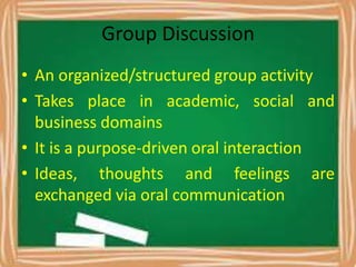 Group discussion English gujarat technology | PPT