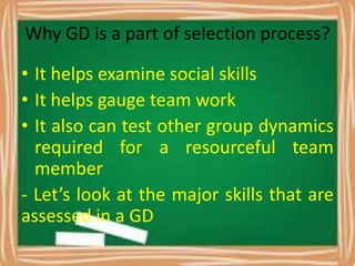 Group discussion English gujarat technology | PPTX