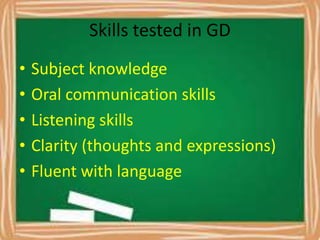 Group discussion English gujarat technology | PPT