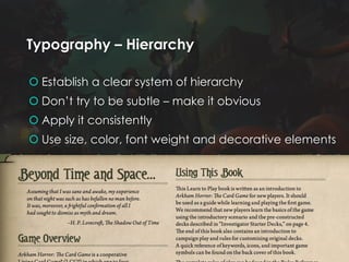 Graphic Design Tips for Board Game Desigenrs | PDF