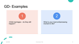 GD - group discussion | PPT