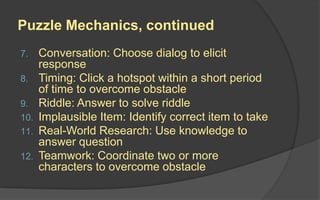 LAFS Game Design 1 - Foundational Elements | PPTX