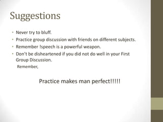 Group Discussion | PPTX