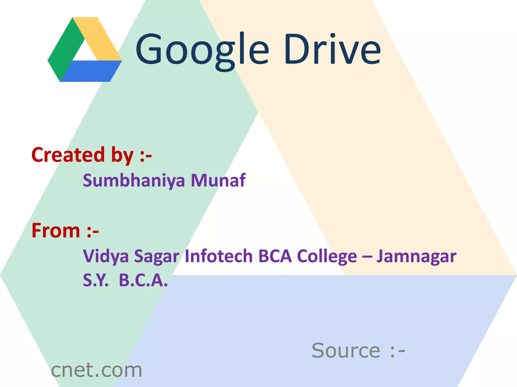 Google Drive. What is Google Drive and How to use Google Drive ? | PPTX