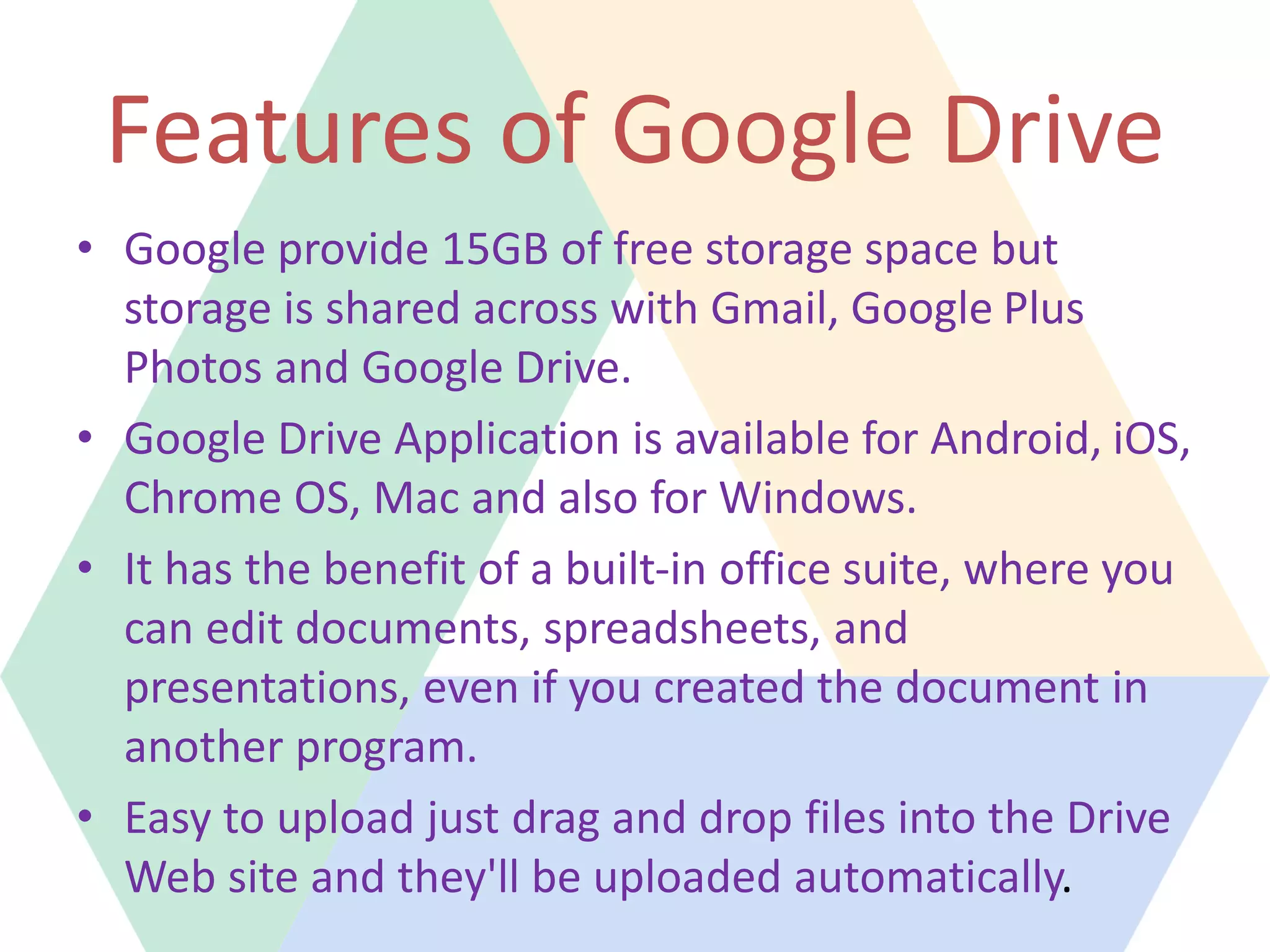Google Drive. What is Google Drive and How to use Google Drive ? | PPTX