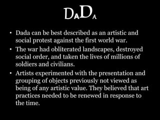 Dada and its Influence on Modern Day Graphic Design | PPTX