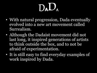 Dada and its Influence on Modern Day Graphic Design | PPT