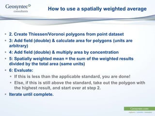 GIS Spatially Weighted Averages | PPTX
